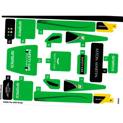 LEGO PART 10111381 Sticker Sheet 1 for Set 76925-1 | Rebrickable ...