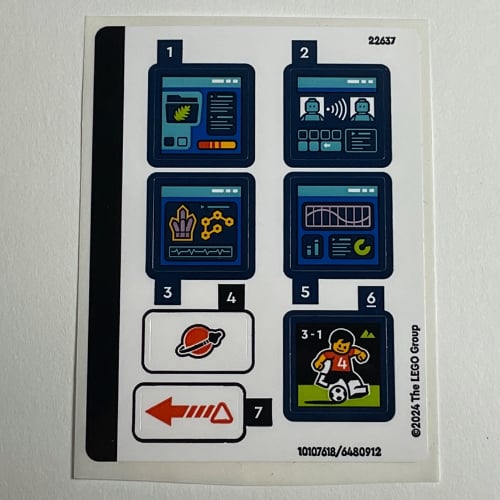 LEGO PART 10107618 Sticker Sheet for Set 60439-1 | Rebrickable - Build ...