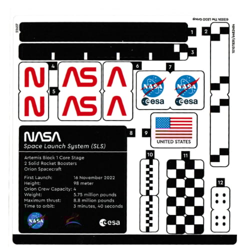 LEGO PART 10107839 Sticker Sheet for Set 10341-1 | Rebrickable - Build with LEGO