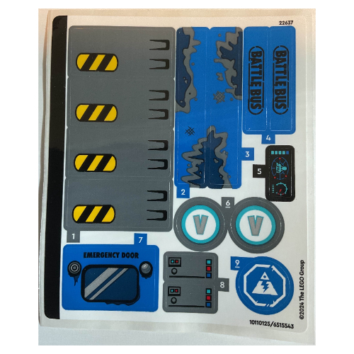 LEGO PART 10110125 Sticker Sheet for Set 77073-1 | Rebrickable - Build ...