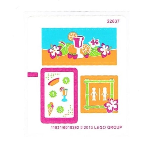 LEGO PART 11931 Sticker Sheet for Set 41008-1 | Rebrickable - Build ...