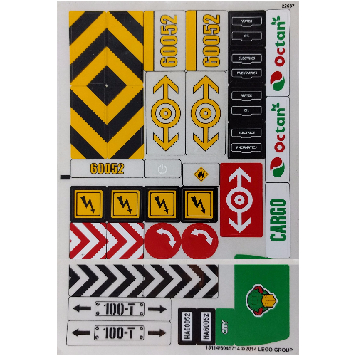 LEGO PART 15114 Sticker Sheet for Set 60052-1 | Rebrickable - Build ...