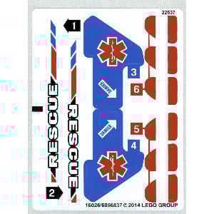 LEGO PART 16026 Sticker Sheet for Set 42020-1 | Rebrickable - Build ...