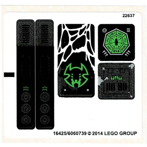 LEGO PART 16425 Sticker Sheet for Set 70130-1 | Rebrickable - Build ...