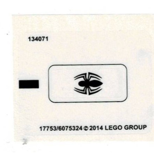 LEGO PART 17208 Sticker Sheet for Set 76014-1 | Rebrickable - Build ...