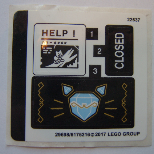 LEGO PART 29698 Sticker Sheet for Set 70902-1 | Rebrickable - Build ...