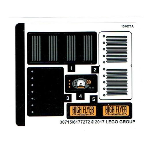 LEGO PART 30715 Sticker Sheet for Set 70911-1 | Rebrickable - Build ...