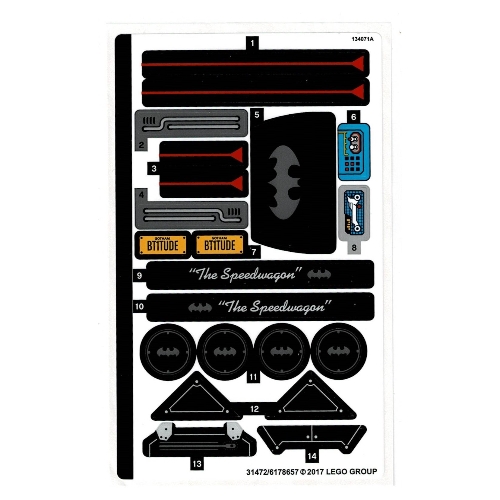 LEGO PART 31472 Sticker Sheet for Set 70905-1 | Rebrickable - Build ...