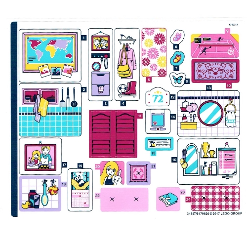 LEGO PART 31847 Sticker Sheet for Set 41314-1 | Rebrickable - Build ...