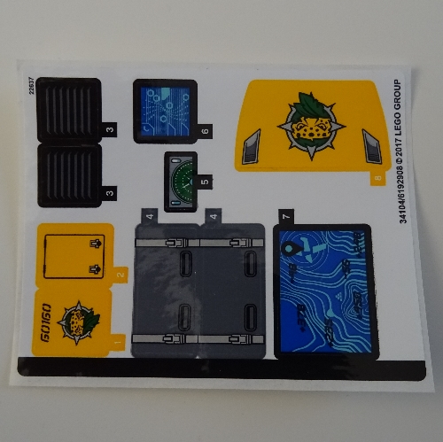 LEGO PART 34104 Sticker Sheet for Set 60160-1 | Rebrickable - Build ...