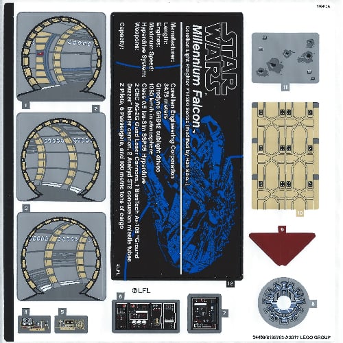 LEGO PART 34499 Sticker Sheet for Set 75192-1 | Rebrickable - Build ...