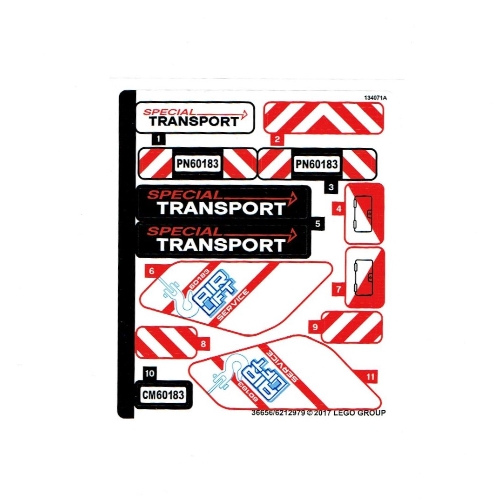 LEGO PART 36656 Sticker Sheet for Set 60183-1 | Rebrickable - Build ...