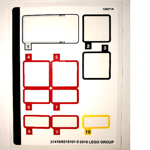 LEGO PART 37419 Sticker Sheet for Set 10263-1 | Rebrickable - Build ...