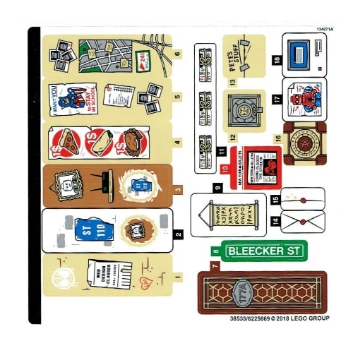 LEGO PART 38535 Sticker Sheet 2 for Set 76108-1 | Rebrickable - Build ...
