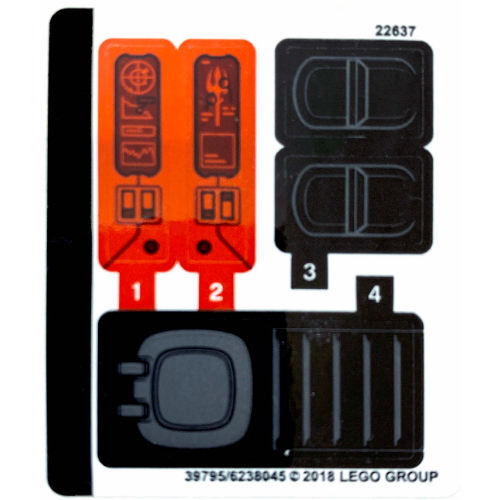 LEGO PART 39795 Sticker Sheet for Set 76095-1 | Rebrickable - Build ...