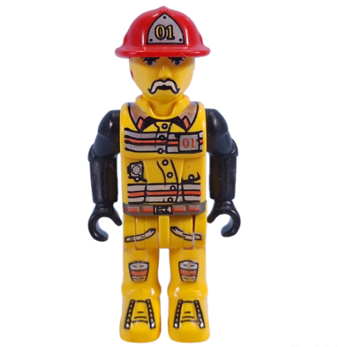 LEGO PART 41066pr0001 Juniors Midifig, Fireman in Hat #01 | Rebrickable ...