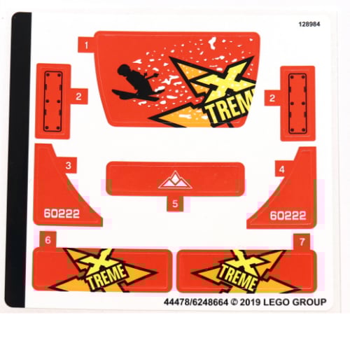 LEGO PART 44478 Sticker Sheet for Set 60222-1 | Rebrickable - Build ...