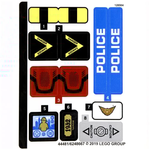 LEGO PART 44481 Sticker Sheet for Set 60207-1 | Rebrickable - Build ...