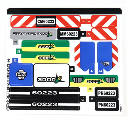 LEGO PART 44482 Sticker Sheet for Set 60223-1 | Rebrickable - Build ...