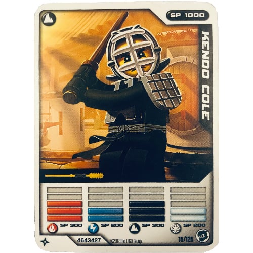 LEGO PART 4643601 Trading Card, Ninjago Deck #2: 15 - Kendo Cole ...