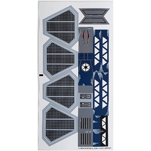 LEGO PART 51869 Sticker Sheet for Sets 7256-1, 7283-1 | Rebrickable ...