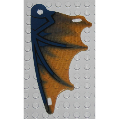 LEGO PART 54255pr0002 Wing, 6 x 12, Scalloped, with Wyvern Dragon Wing ...