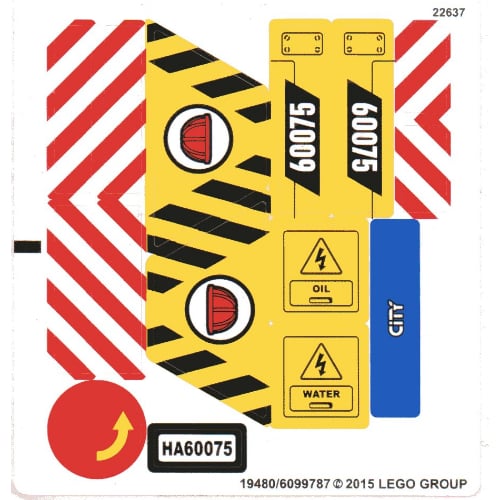 LEGO PART 19480 Sticker Sheet for Set 60075-1 | Rebrickable - Build ...
