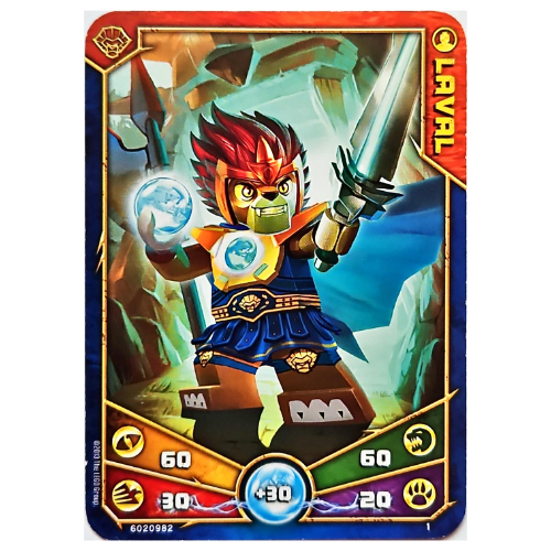 LEGO PART 6020982 Trading Card, Legends of Chima Deck #1: 1 [Laval ...