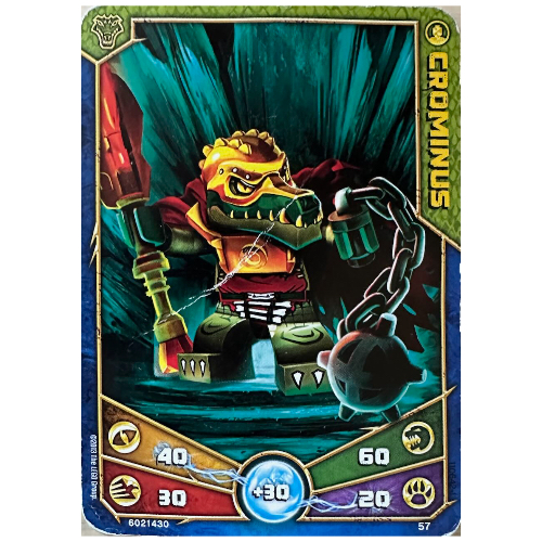 LEGO PART 6021430 Trading Card, Legends of Chima Deck #1: 57 [Crominus ...