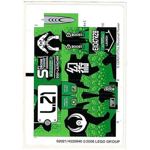 LEGO PART 62021 Sticker Sheet for Set 8114-1 | Rebrickable - Build with ...