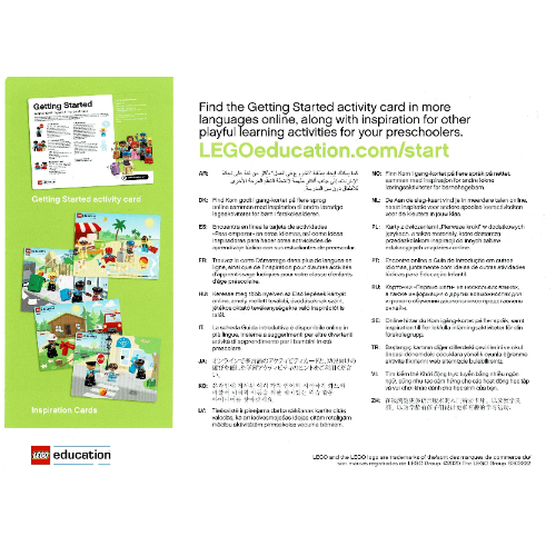 LEGO PART 6303222 Activity Card, Set 45030-1, Getting Started - English ...