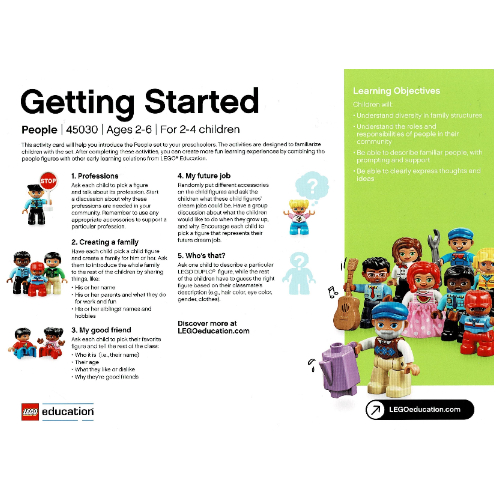 LEGO PART 6303222 Activity Card, Set 45030-1, Getting Started - English ...