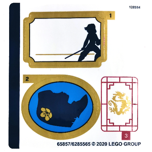 LEGO PART 65857 Sticker Sheet for Set 43174-1 | Rebrickable - Build ...