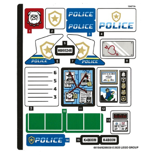 LEGO PART 66184 Sticker Sheet for Set 60246-1 | Rebrickable - Build ...