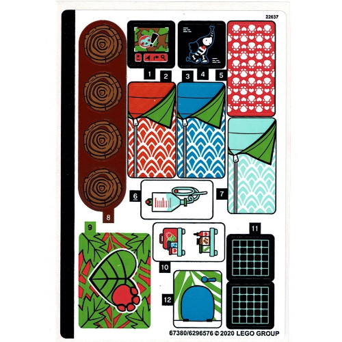 LEGO PART 67380 Sticker Sheet for Set 41424-1 | Rebrickable - Build ...
