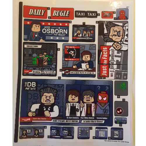 LEGO PART 74515 Sticker Sheet 1 for Set 76178-1 | Rebrickable - Build ...