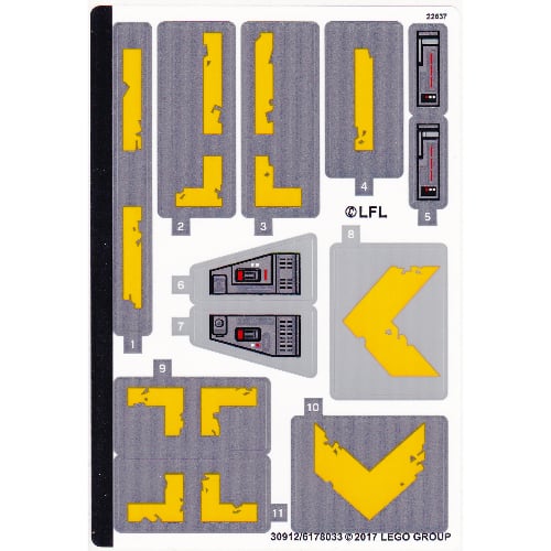 LEGO PART 30912 Sticker Sheet for Set 75171-1 | Rebrickable - Build ...