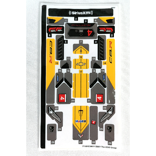 LEGO PART 77168 Sticker Sheet 1 for Set 76903-1 | Rebrickable - Build with LEGO