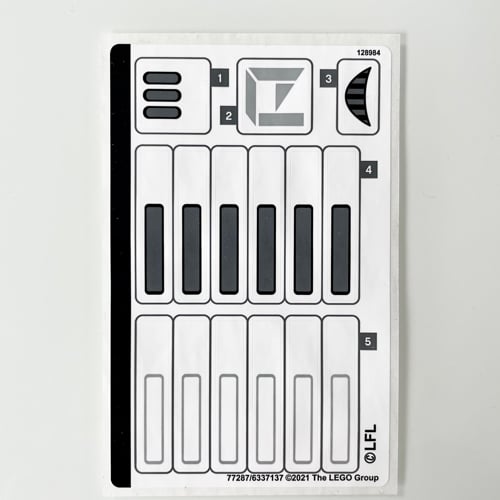 LEGO PART 77287 Sticker Sheet for Set 75305-1 | Rebrickable - Build ...