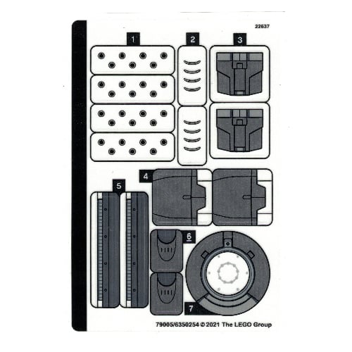 LEGO PART 79005 Sticker Sheet for Set 76190-1 | Rebrickable - Build ...
