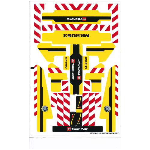 LEGO PART 88670 Sticker Sheet for Set 8053-1 | Rebrickable - Build with ...