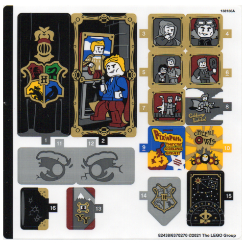 LEGO PART 82438 Sticker Sheet for Set 76389-1 | Rebrickable - Build ...