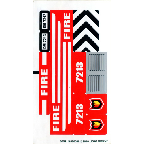 LEGO PART 89511 Sticker Sheet for Set 7213-1 | Rebrickable - Build with ...