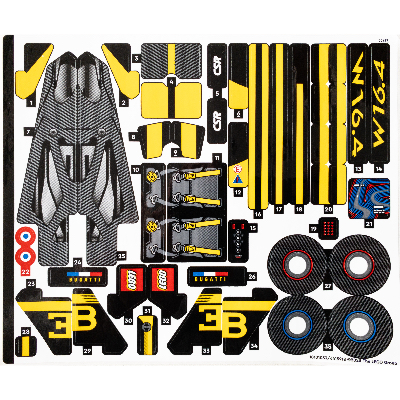 LEGO PART 10101053 Sticker Sheet for Set 42151-1 | Rebrickable - Build ...