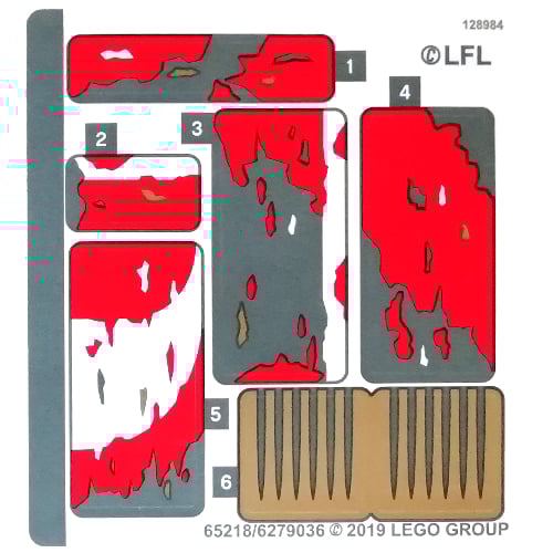 LEGO PART 65218 Sticker Sheet for Set 75250-1 | Rebrickable - Build with LEGO