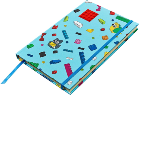 LEGO PART 853917book Notebook with Brick Images, Embedded Red 4 x 4 ...