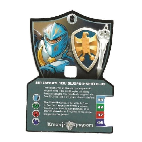 LEGO PART cardupn0073pr0085 Trading Card, Knights Kingdom II, Sir Jayko ...