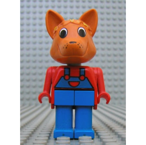 LEGO PART fabfig0010c02pr0001 Fabuland Figure Fox 2 with Yellow Hat ...