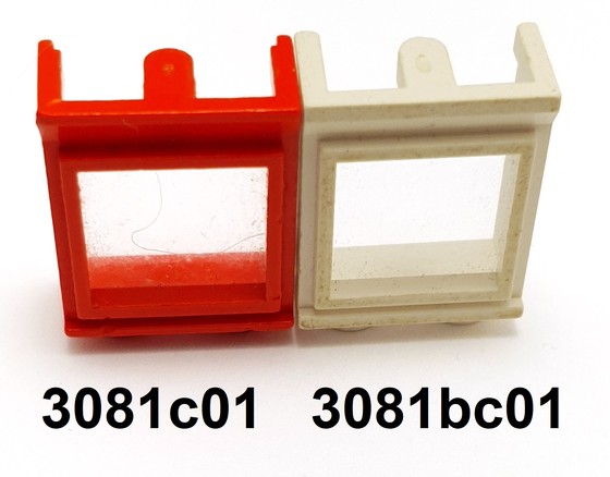 LEGO PART 3081c01 Window 1 x 2 x 2 Classic, Short Lip [with Glass ...