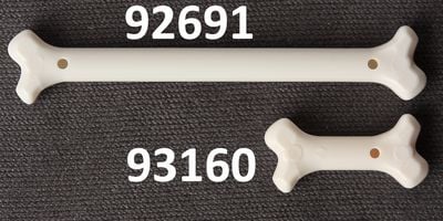 LEGO PART 92691 Animal Body Part, Dog Bone [Long] | Rebrickable - Build ...